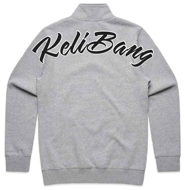 Grey Marle – Half Zip – Kelibang
